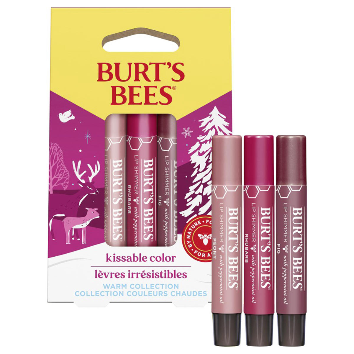 Burt´s Bees Kissable Color Lip Shimmer Set Packung mit 3 x 2,6 g ...
