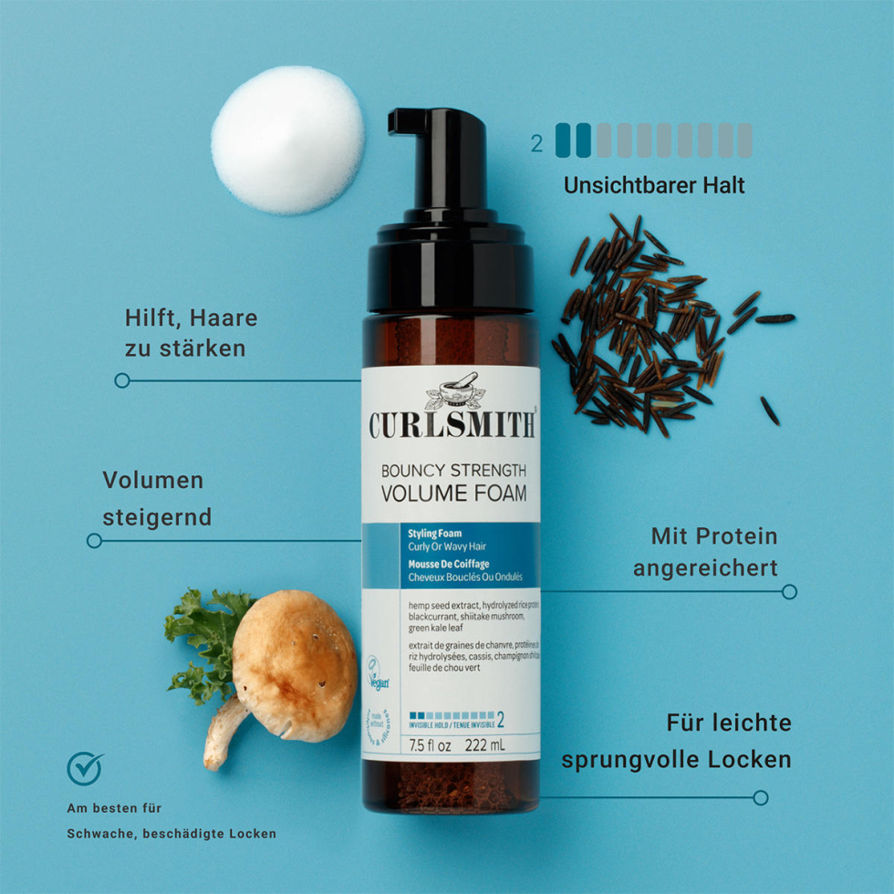 CURLSMITH Bouncy Strength Volume Foam 2 | baslerbeauty