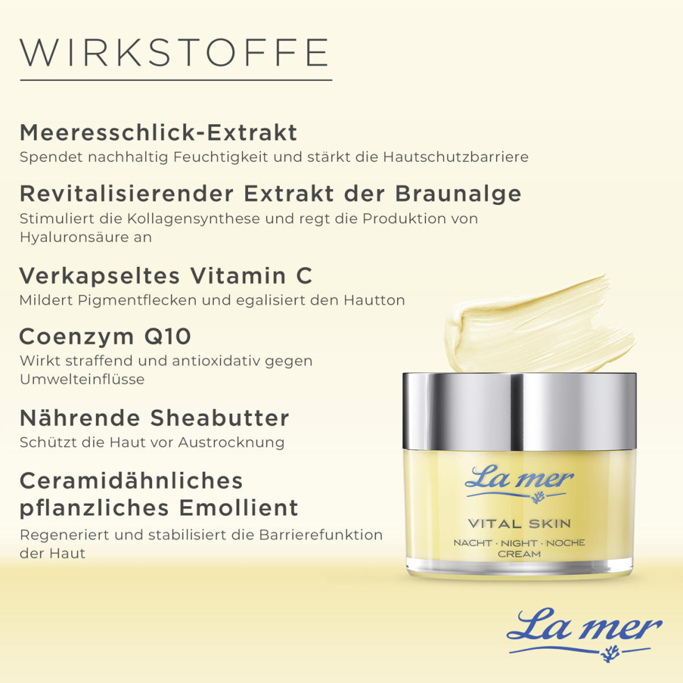 La mer Cosmetics Vital Skin Nachtcreme | baslerbeauty