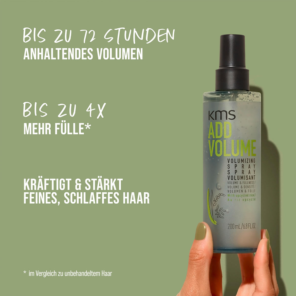 KMS ADDVOLUME Volumizing Spray 200 ml | baslerbeauty
